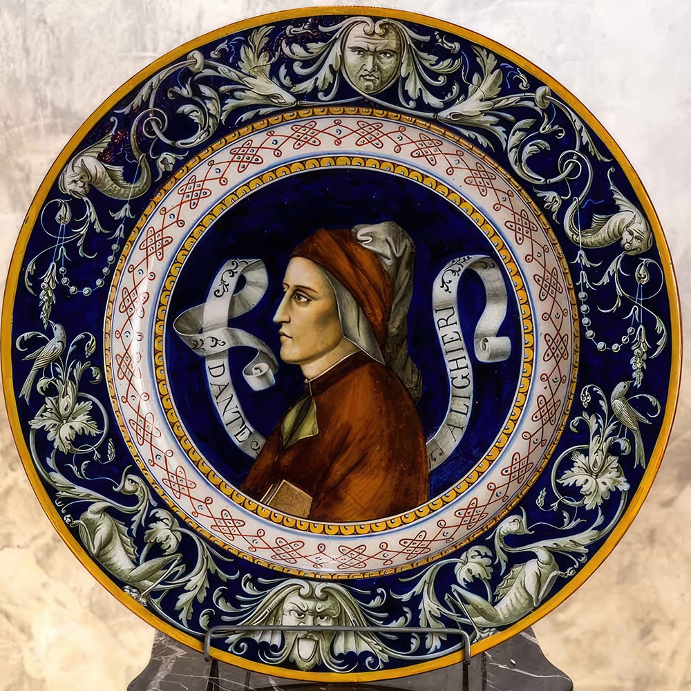 Piatto da parata “Dante Alighieri” - Marzio Cinelli